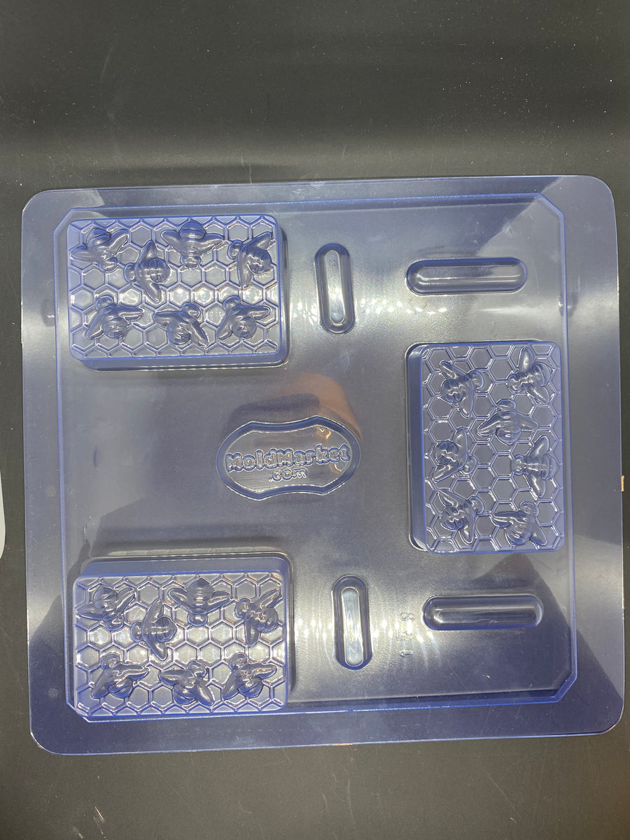Bee & Honey Comb Rectangle Mold – MoldMarket